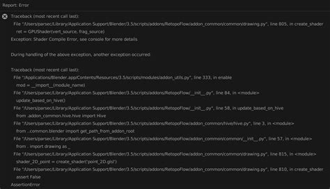 Bug Retopoflow Needing Opengl On Macos Not Working With Metal