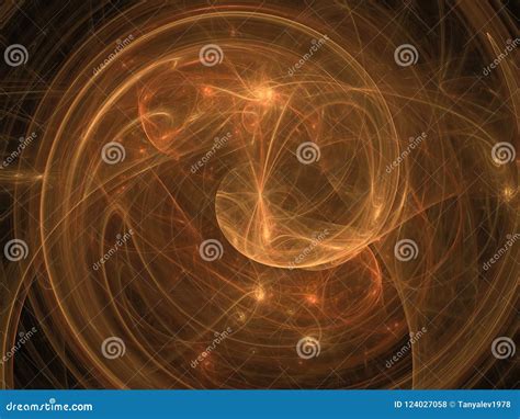 Abstract Digital Fractal Mesh Structure Render Modern Creative Sphere Stock Illustration