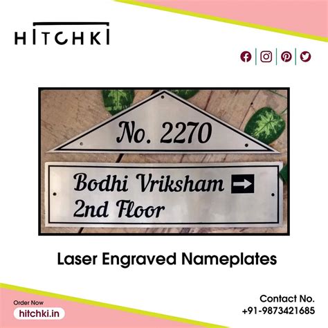 Laser Engraved Nameplates From Hitchki Hitchki