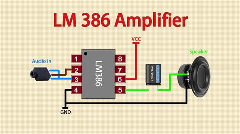 Lm386 Amplifier The Simplest Lm386 Amplifier Circuit Youtube