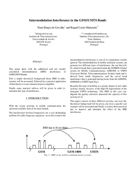 pdf intermodulation interference in the gsm umts bands