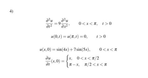 Solved Find A Formal Solution To The Vibrating String