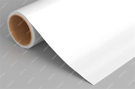 Premium Photo 3d Render Wrapping Paper Roll Mockup With Space For