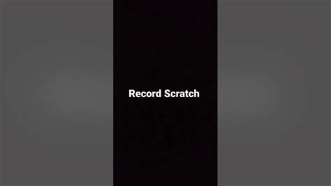 Record Scratch Sound Effect Hd Youtube