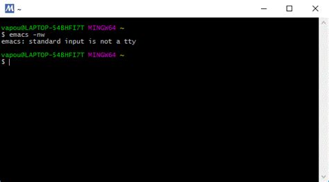How Do I Start Emacs In A Console Window When Emacs Nw Doesnt Work
