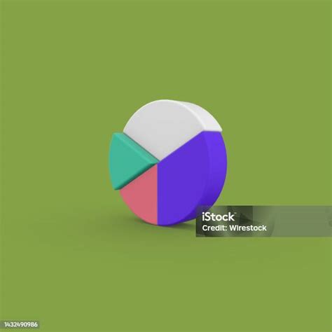 Photo Libre De Droit De Illustration 3d Dun Vecteur Dicône De Graphique À Secteurs Isolé Sur