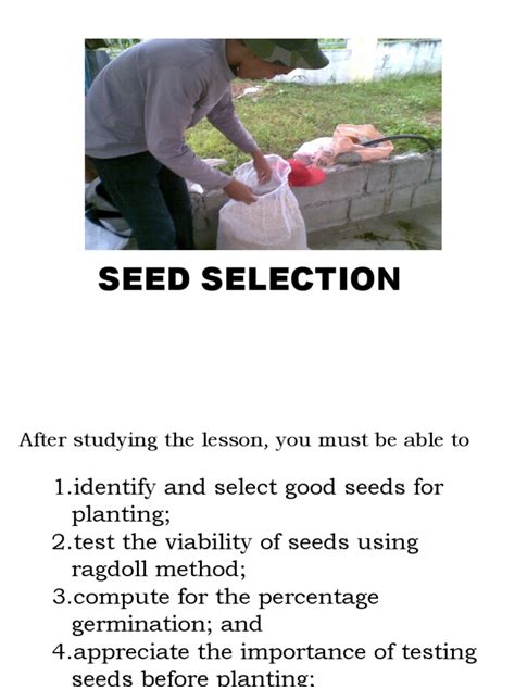 seed selection pdf