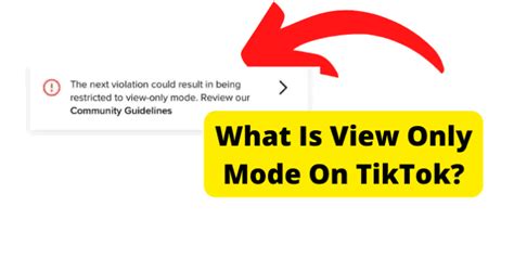 what is view only mode on tiktok vergizmos