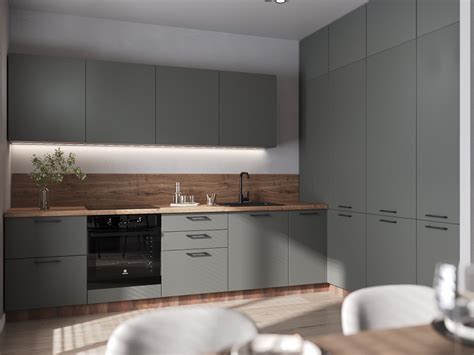 Кухня Эстетик 3400 2200 Тантра Грей МДФ угловая купить в Пензе в интернет магазине Сурская мебель