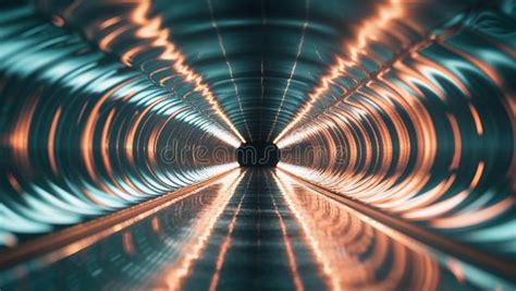 Captivating Mirrored Tunnel Effect Creating An Optical Illusion Of Infinity Stock Image Image