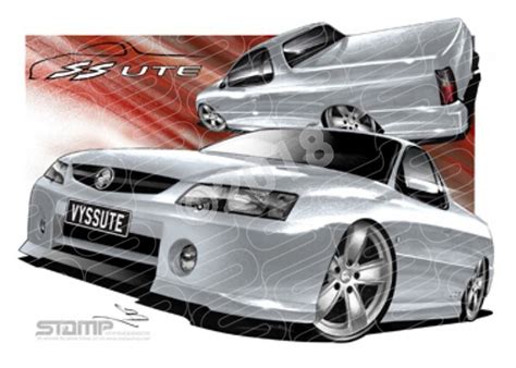 Holden Vy Ss Ute Hot House Green A1 Stretched Canvas Hc28