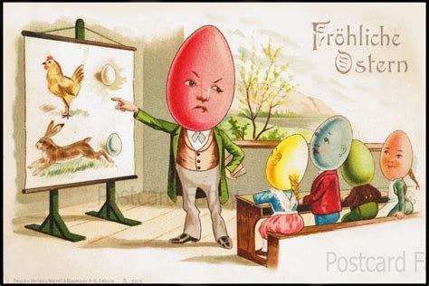 Fantasy Oddball Egg School Vintage Easter Instant Digital Download Etsy