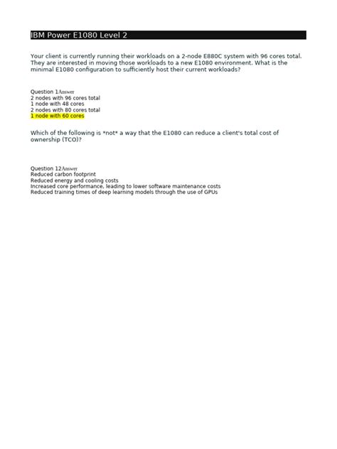Ibm Power E1080 Level 2 Pdf