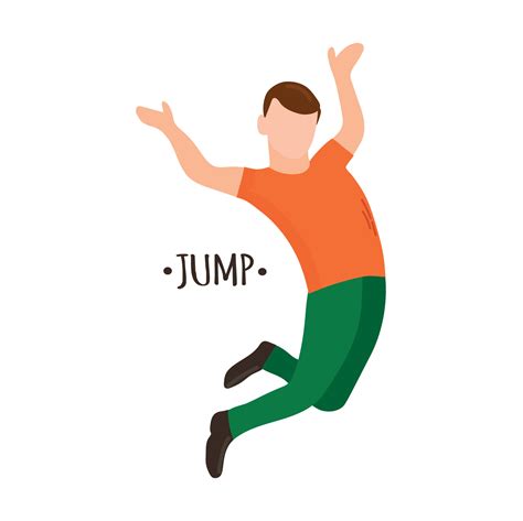 Jump Icon Clipart Avatar Isolated Vector Illustration 42159130 Vector Art At Vecteezy