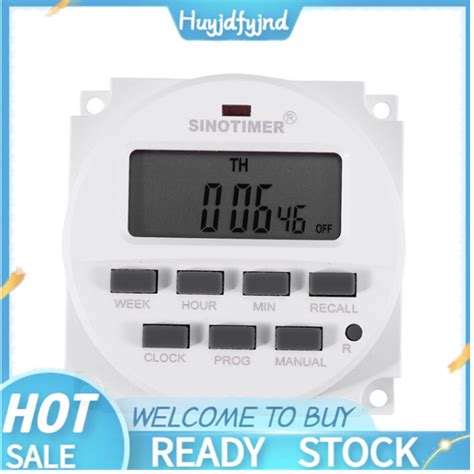 Sinotimer 220V Ac Digital 7 Day Weekly Programmable Timer Switch Shopee Philippines