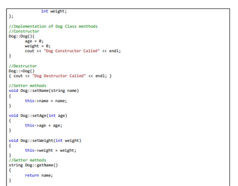 Solved C Classes A The Code Below Illustrates The Chegg