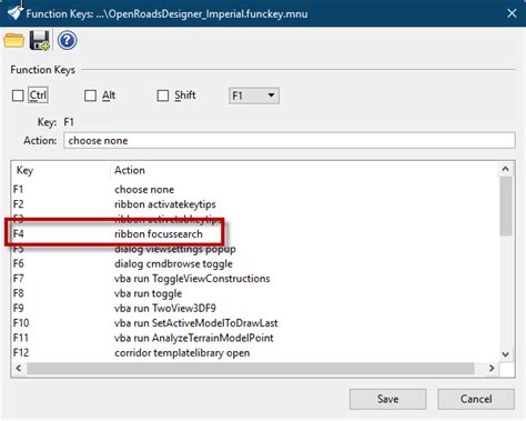 OpenRoads Tip Ribbon Tool Search EnvisionCAD