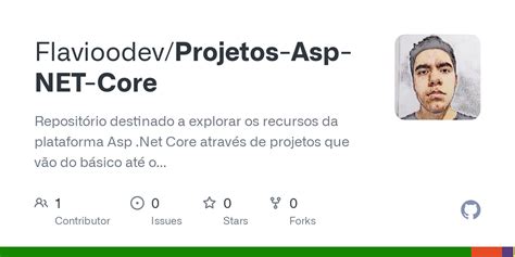 GitHub Flavioodev Projetos Asp NET Core Repositório destinado a explorar os recursos da