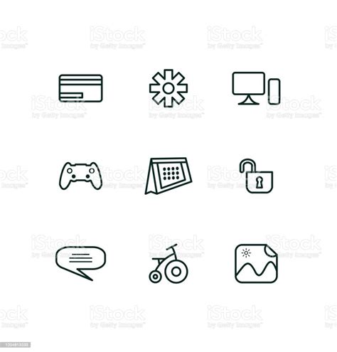 Simple Set Navigation Bar Icon For Website And Mobile App Icons Stock