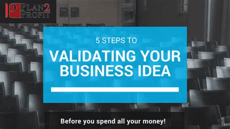 5 Steps to Validating your Business Idea - Plan2Profit