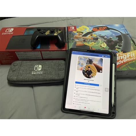 Nintendo Switch มือสอง V2 กล่องแดงแบตอึด ครบกล่องแท้เดิม Ringfit Joypro Shopee Thailand