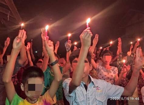 မြိုင်မြို့နယ် သပိတ် စစ်ကြောင်းက စစ်အာဏာရှင် တော်လှန်ရေး ညသပိတ် ပြုလုပ