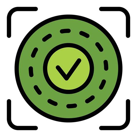 Approved Authentication Icon Color Outline Vector 19192262 Vector Art