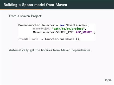 Spoon Open Source Library To Analyze Rewrite Transform Transpile