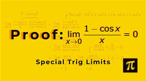 Proof Of Lim 1 Cos Xx As X Approaches 0 Calculus Limits And