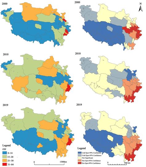 Spatial Pattern Left And Local Spatial Cluster Right Map Of The Download Scientific Diagram