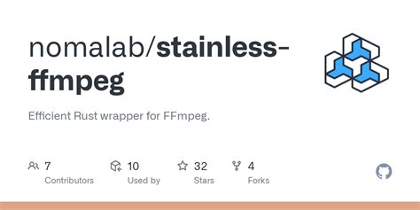 Stainless Ffmpegsrcvideoencoderrs At Master · Nomalabstainless