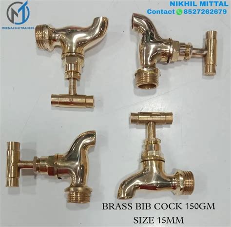 Golden Brass Bib Cock 150gm Size 15mm For Water Fitting At ₹ 92 Piece In New Delhi