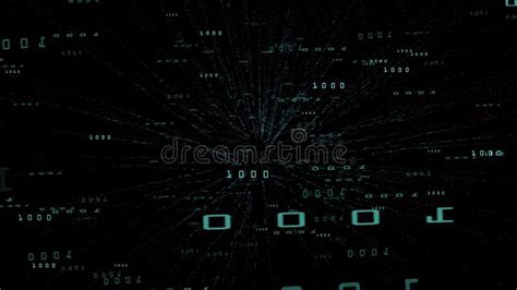 Computer Network Binary Data Matrix Stock Video Video Of Cyber