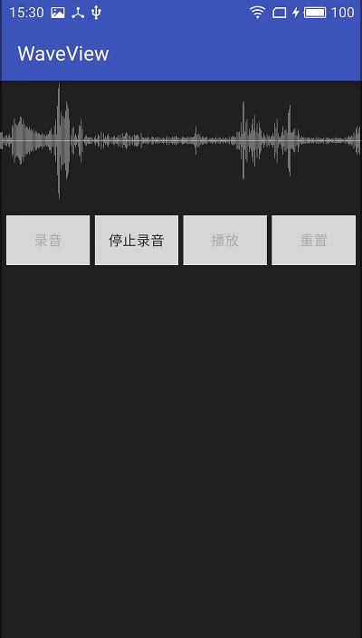 Recordwave Mp3 音频录制，支持类似 Ios 原生的单边或者双边波形显示，低版本 Codekk Androidopen