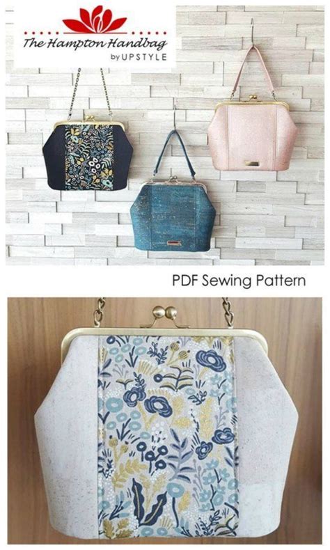 Hampton Handbag Frame Purse Pattern Sew Modern Bags Beginner Sewing