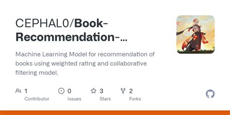 book recommendation system main ipynb at main · cephal0 book