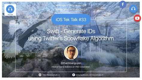 Ios Tek Talk 33 Generate Id Using Twitter Snowflake Youtube