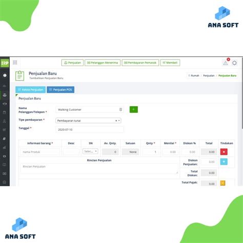 jual erp sales software pos web php code igniter plus shopee indonesia