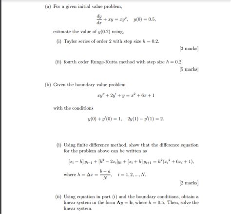 solved a for a given initial value problem dy ry ry