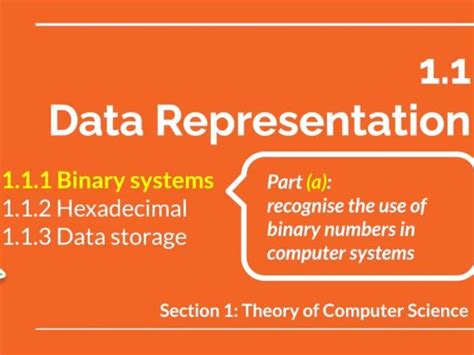 Igcse Computer Science 111 A Data Representation Binary
