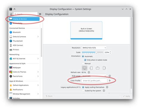 monitor not shown on colormgr using wayland help kde discuss