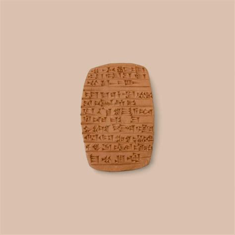 Handmade Sumerian Love Poem Clay Tablet Small Version Ancient