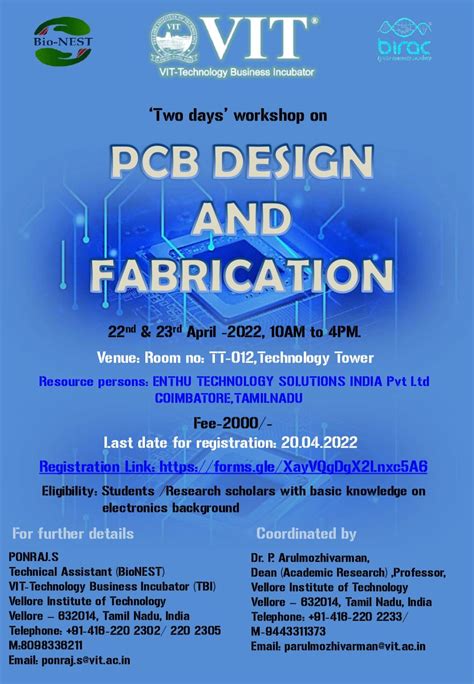 vit technology business incubator on linkedin pcb design and fabrication