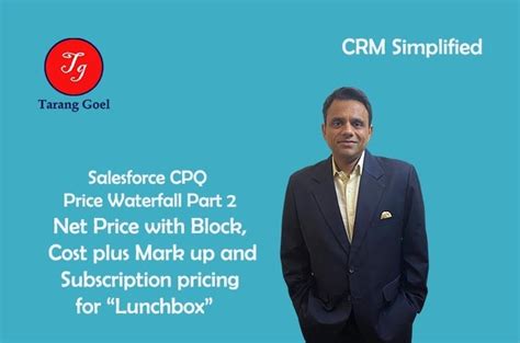 Salesforce Cpq Price Waterfall Part 2 Tarang Goel