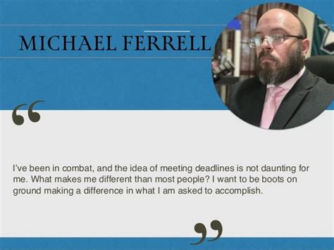 Personal Brand Exploration Michael Ferrell Ppt