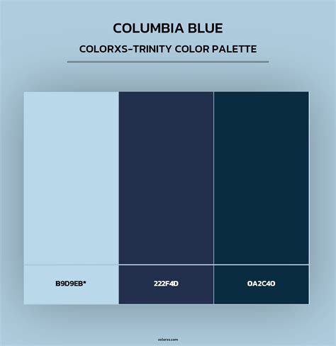Columbia Blue Color Palettes