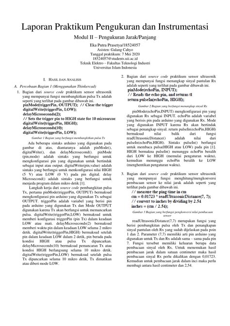 PDF Laporan Praktikum Pengukuran Dan Instrumentasi Modul II