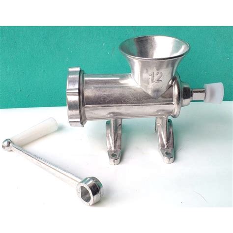 Jual Grinder Manual No 12 Meat Mincer Gilingan Daging Bumbu Pecel Getuk Mie Alumunium Model