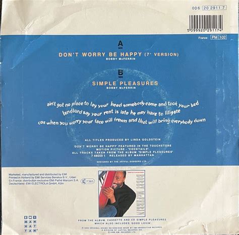 Bobby Mcferrin Dont Worry Be Happy Gebraucht In Bussigny Für Chf 3