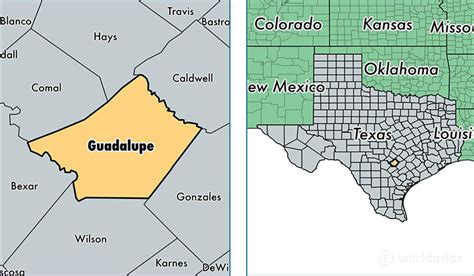 Guadalupe County Texas Map Of Guadalupe County Tx Where Is